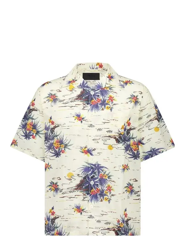 Prada Graphic Printed Short-sleeved Shirt - Vanilla
