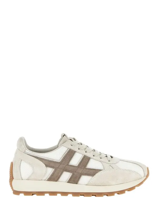 Hogan H671 Side Logo Patch Sneakers - White