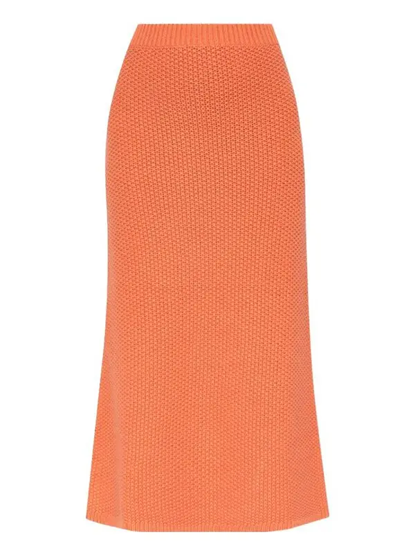 Chloé Flared Maxi Skirt - Orange