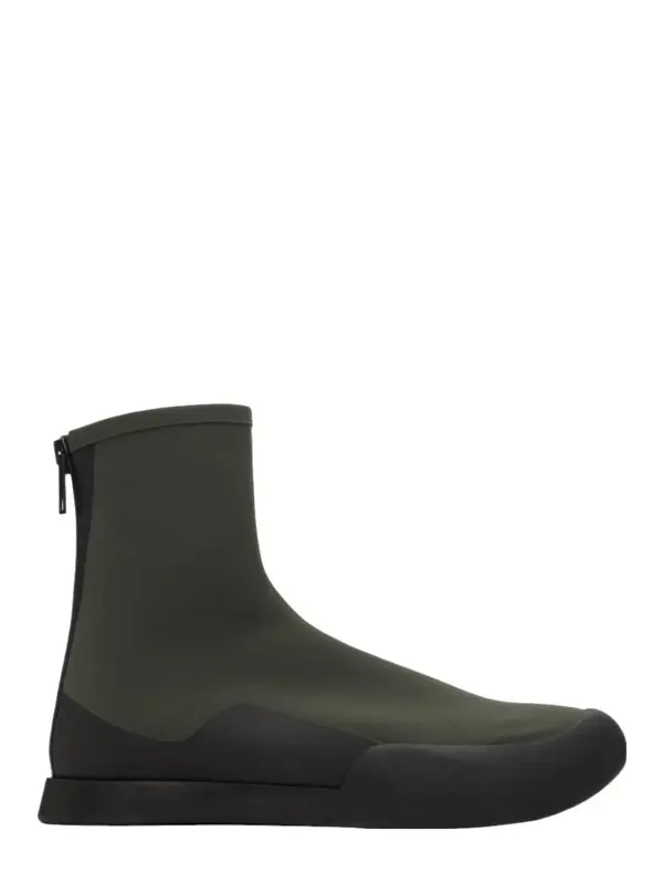 THE ROW Zip Up Ankle Boots - Black