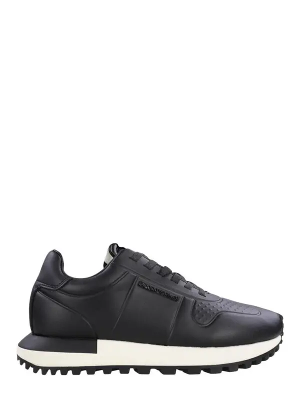 Emporio Armani Lace-up Sneakers - Black
