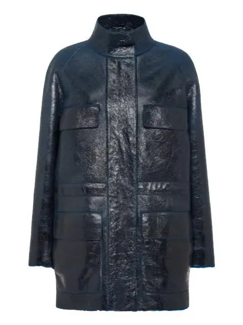 Fendi High-neck Long Sleeve Jacket - Light Blue
