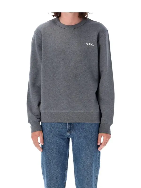 A.p.c. Logo Crewneck Sweatshirt - Gray