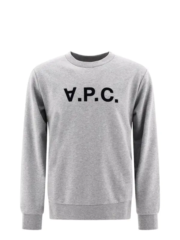 A.p.c. Logo Crewneck Sweatshirt - Gray