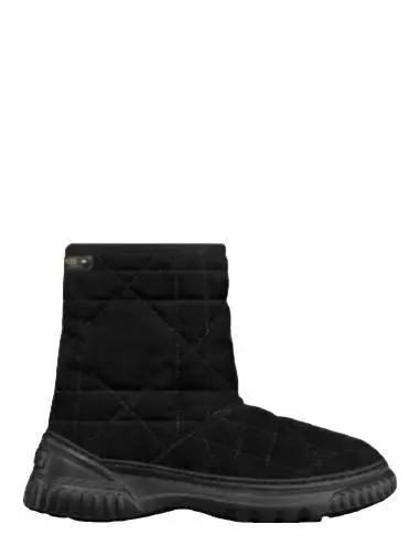 Dior Quilted Ankle Boots - Black