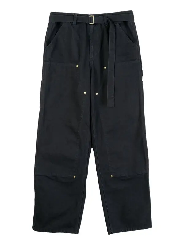 Sacai X Carhartt Wip Logo Patch Belted Pants - No