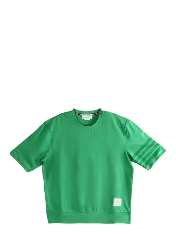 Thom Browne Jersey 4-bar T-shirt - Ltgreen