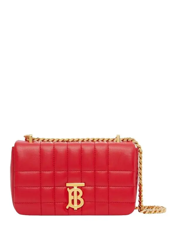 Burberry Quilted Mini Lola Shoulder Bag - Red