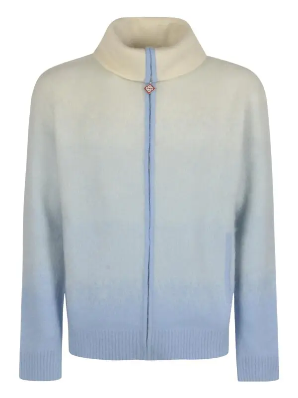 Casablanca Fluffy Gradient Zip Jacket - Gray