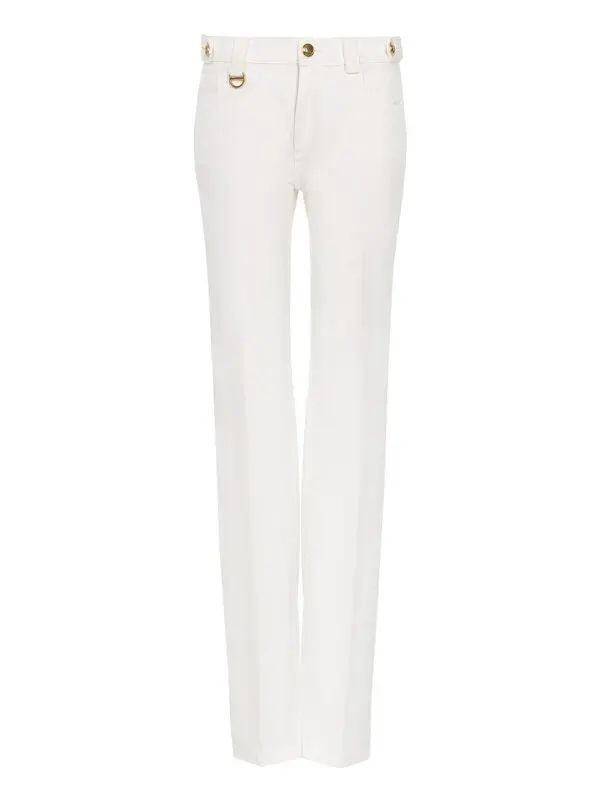 Chloé Straight Leg Trousers - Milk Color