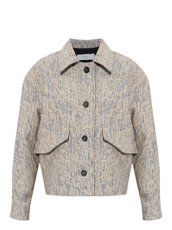 IRO PARIS Long Sleeve Casual Jacket - Gray