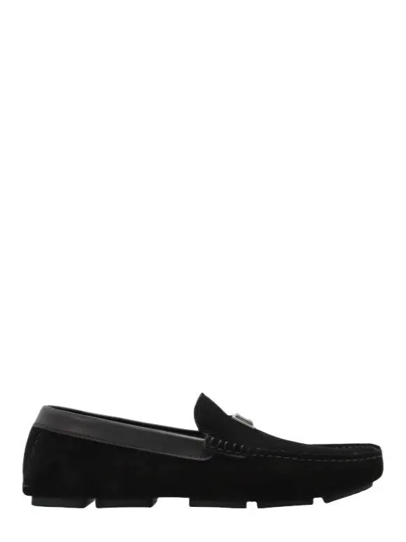 Dolce & Gabbana Logo Plaque Loafers - Black