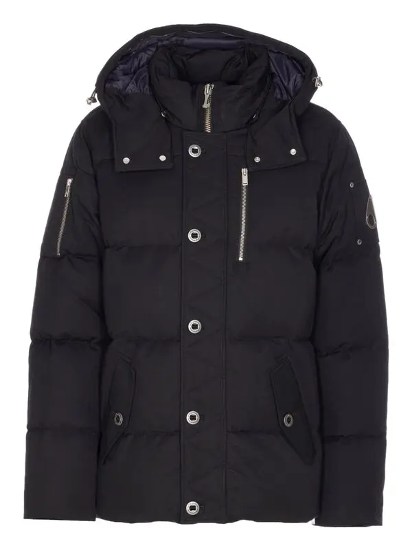 Moose Knuckles 3q Hooded Down Jacket - Black