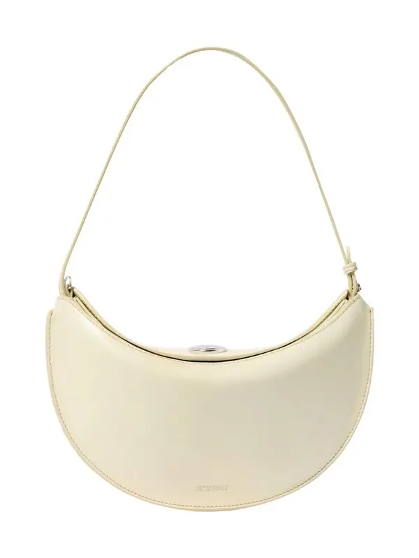 Jacquemus Ovalo Folded Small Shoulder Bag - Nude