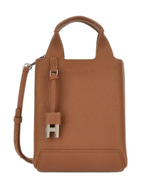 Hogan Grained Mini Shoulder Bag - Brown