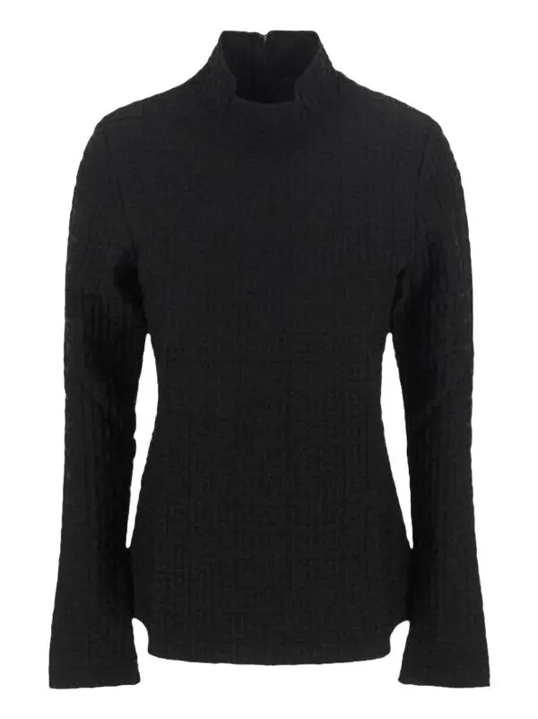 Givenchy 4g Jacquard High-neck Jumper - Black