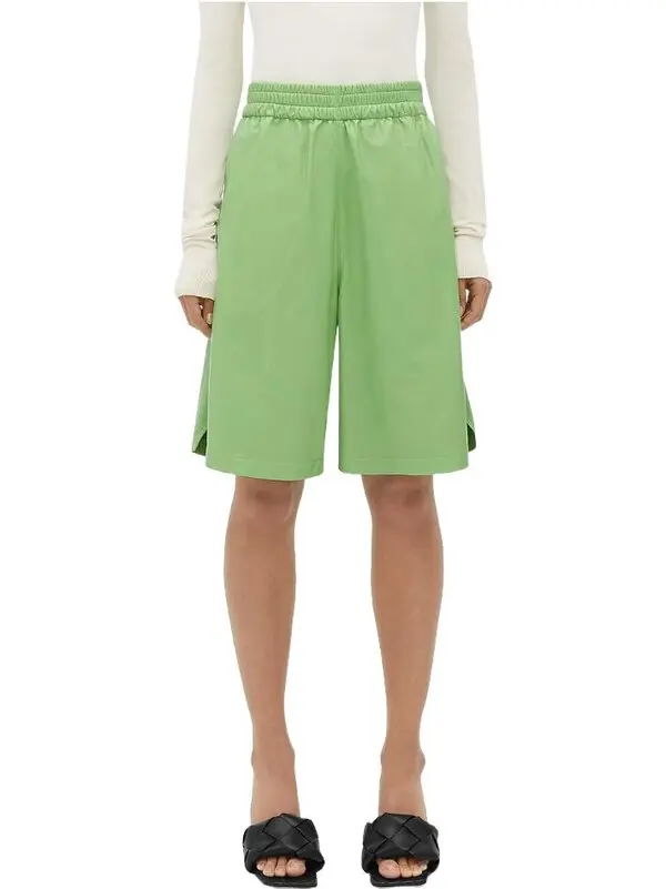 Bottega Veneta High Waist Shorts - Green
