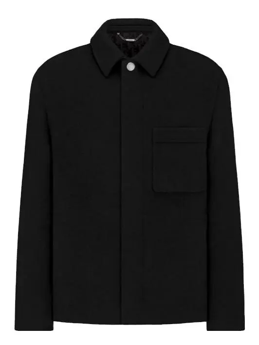 Dior Icons Workwear Jacket With Metal Button Details - Black