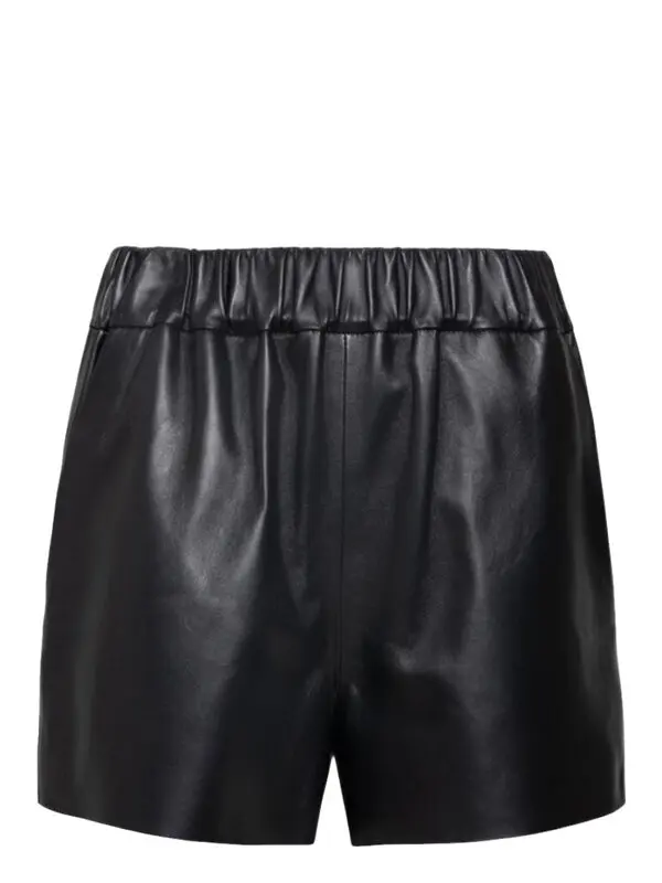 Red Valentino Logo Straight Leg Shorts - Black