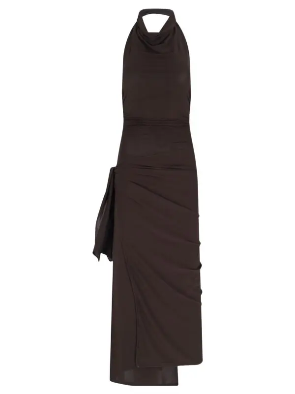 Paloma Wool Halcon Open Back Maxi Dress - Black