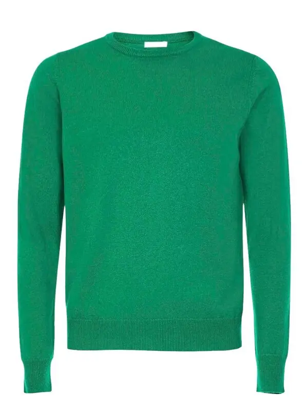 Malo Crewneck Knitted Jumper - Green