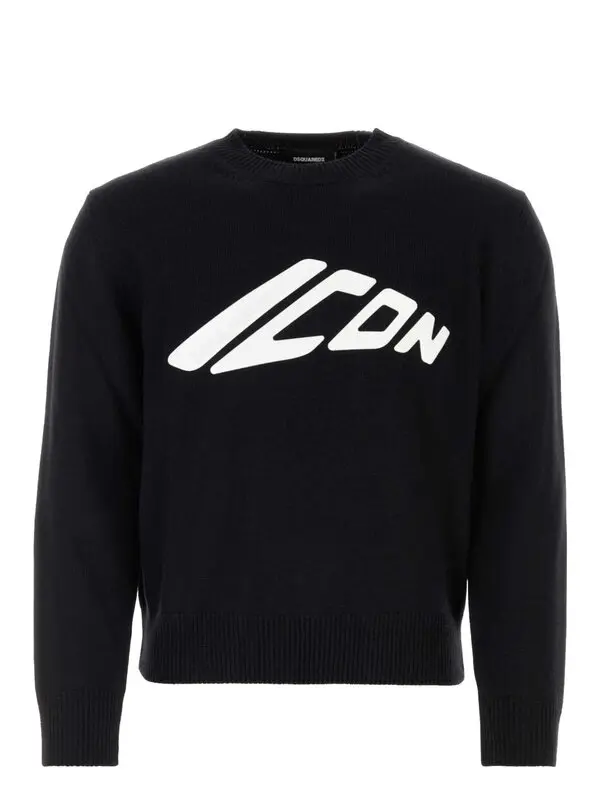 Dsquared2 Long-sleeved Crewneck Jumper - Black
