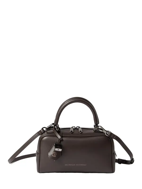 Brunello Cucinelli Explorer Small Boston Bag - Black