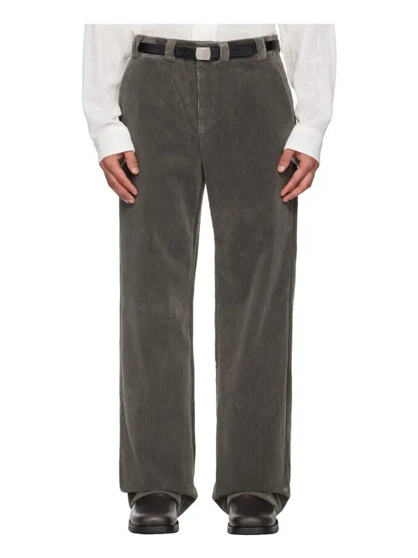 RIER Corduroy Casual Pants - Black