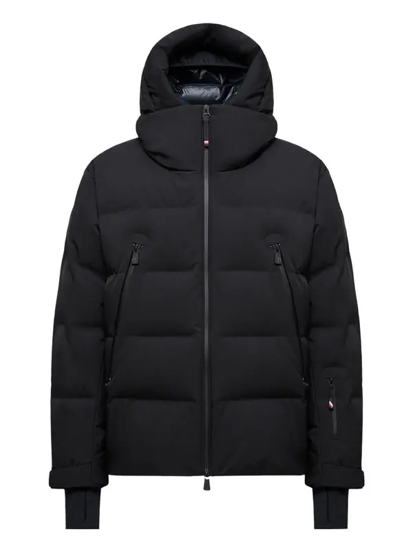 Moncler Zip-up Padded Coat - Black