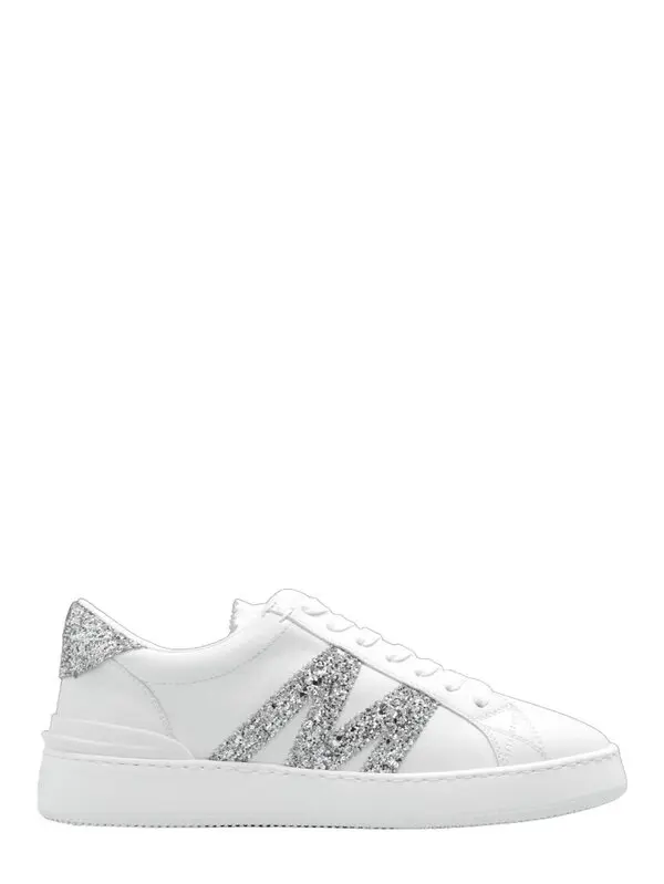 Moncler Monaco Embellished Low-top Sneakers - White