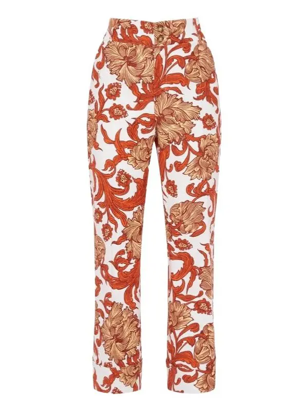 La DoubleJ Hendrix Straight-leg Cropped Trousers - Brown