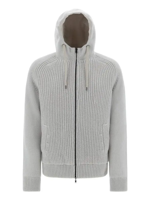 Herno Zip-up Hooded Jacket - Gray