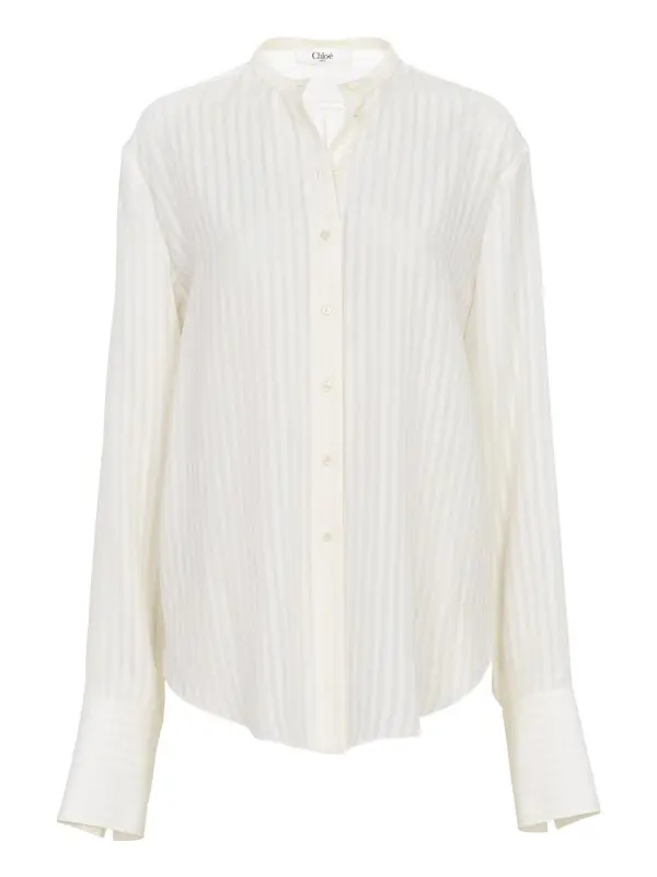 Chloé Striped Shirt - White