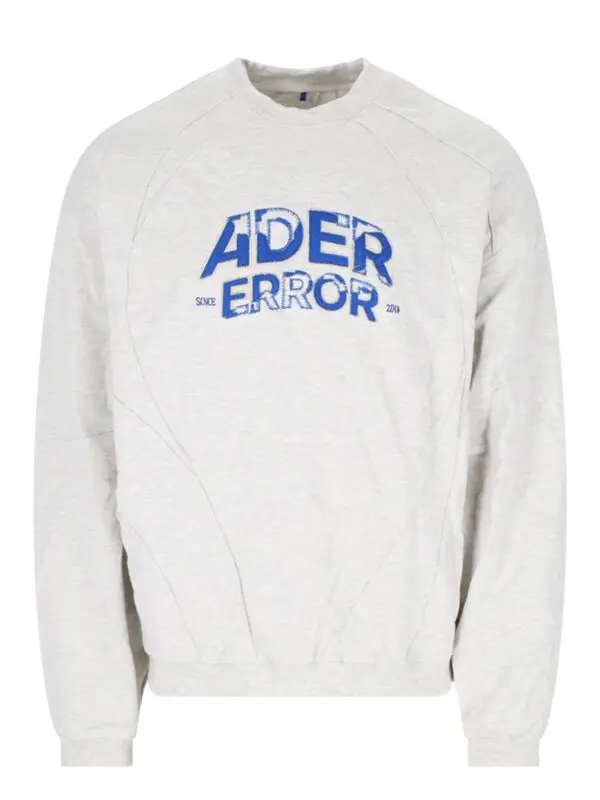 ADER ERROR Logo Round Neck Sweater - White
