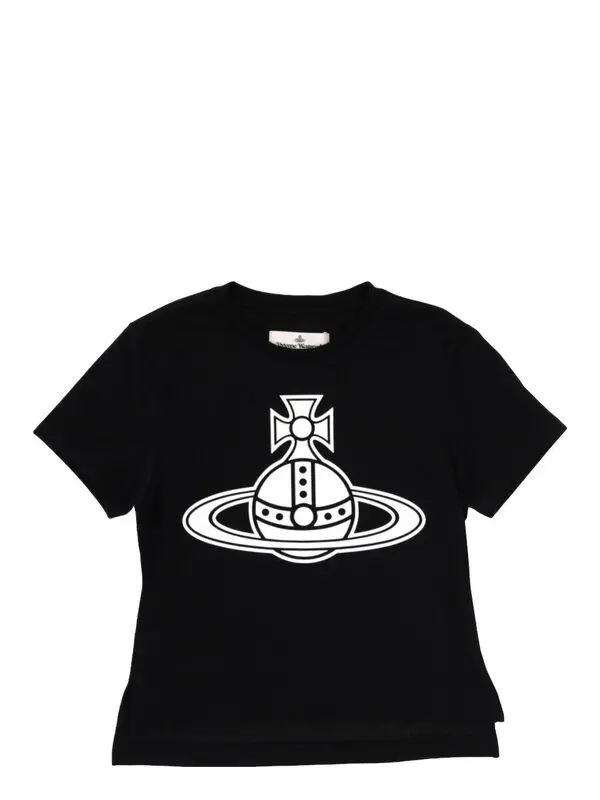 VIVIENNE WESTWOOD Orb Printed Crewneck T-shirt - Black
