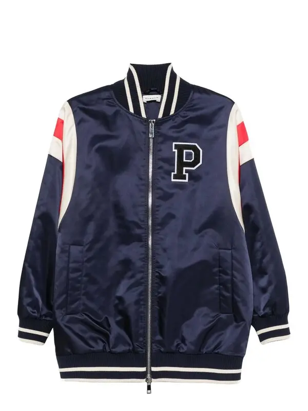 P.a.r.o.s.h Logo Patch Bomber Jacket - Oxford Blue