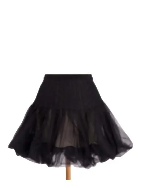 Dior Balloon Tulle Mini Skirt - Black