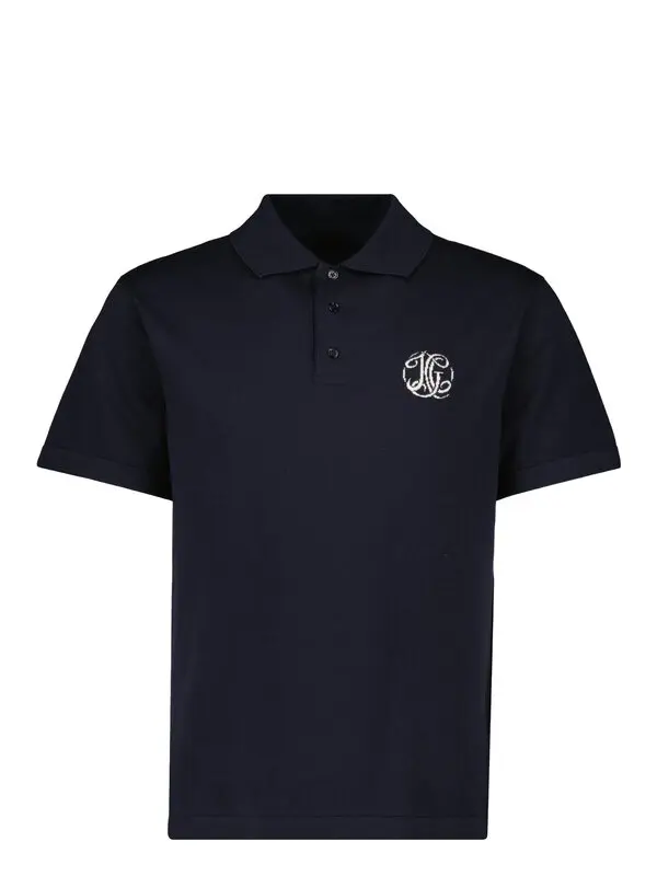 Givenchy Logo-jacquard Short-sleeved Polo Shirt - Black