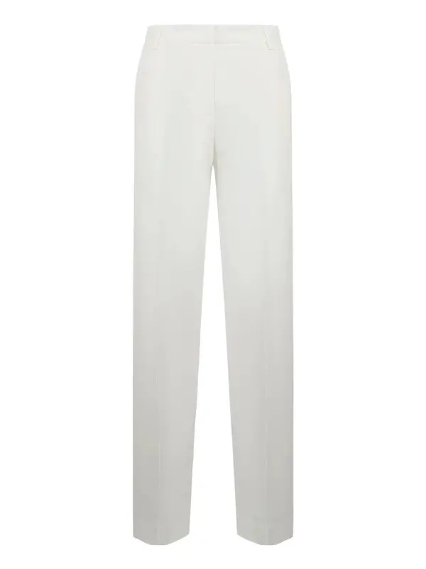PT TORINO Pleated Casual Trousers - White