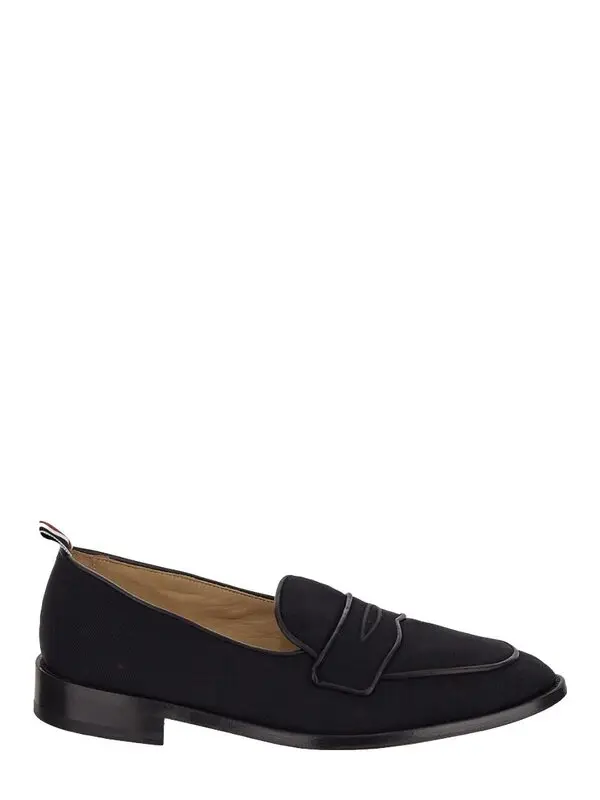 Thom Browne Pointed-toe Slip-on Loafers - Black