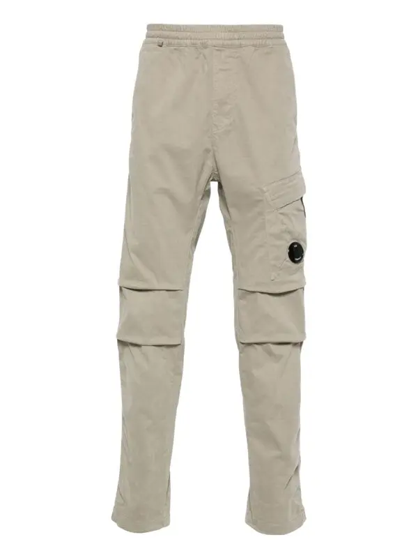 C.P. COMPANY Straight-leg Cargo Pants With Lens Detail - Medium Beige