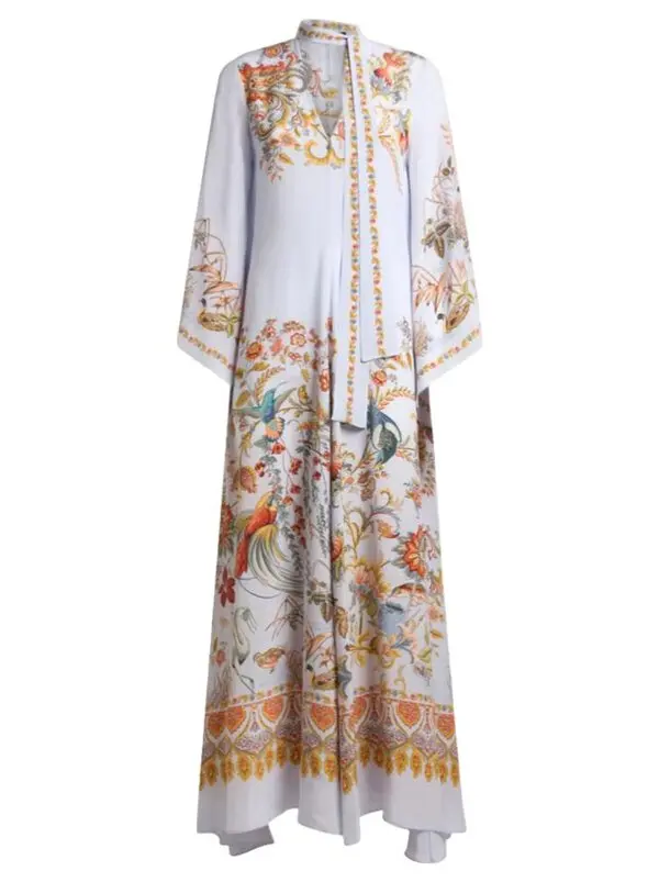 Etro Printed Flared Maxi Dress - Multi-color