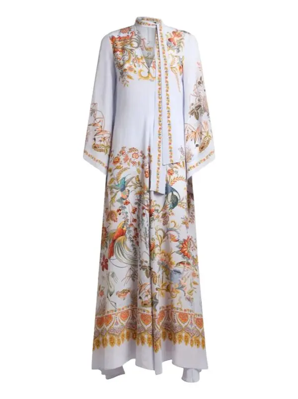 Etro Printed Flared Maxi Dress - Multicolour