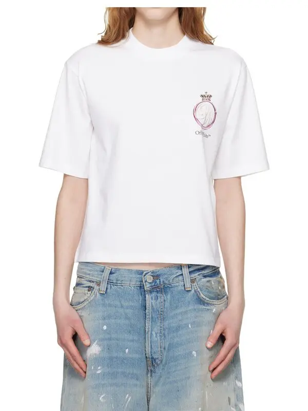 Off-White Royal Crown Boxy T-shirt - White/black