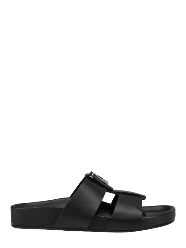 CHRISTIAN LOUBOUTIN Dhabubizz Logo Plaque Sandals - Black