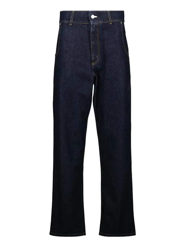 Moschino Belt Loop Denim Trousers - Black