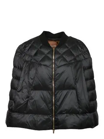 Max Mara Padded Down Cape - Black