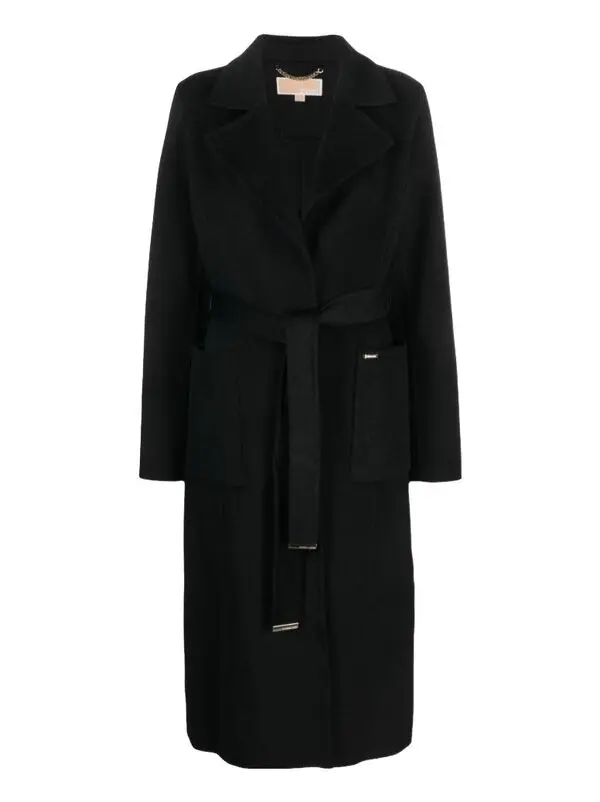 Michael Kors Double Breasted Trench Coat - Black