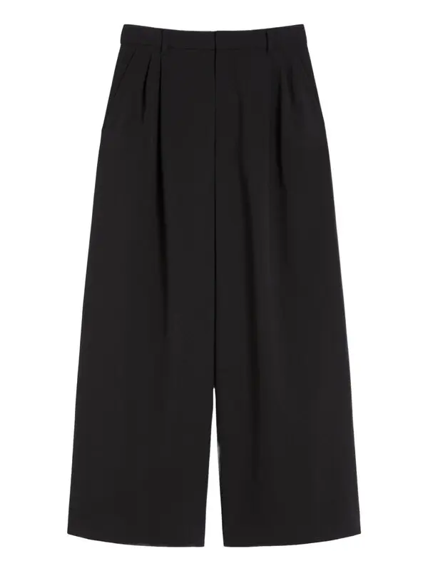 Max Mara Dina Wide Leg Trousers - Black
