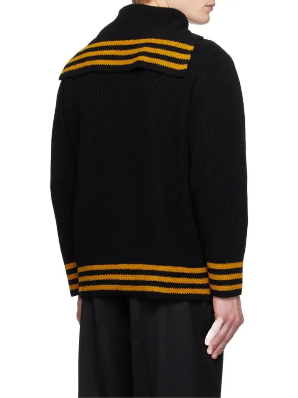 BODE Striped Knit Sweater - Black